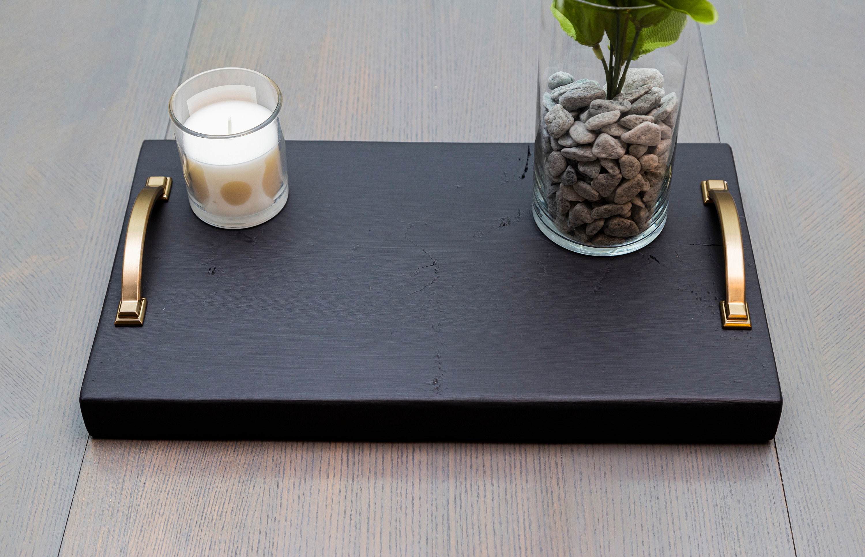 Wooden Butcher's Block Tray With Handles - Etsy