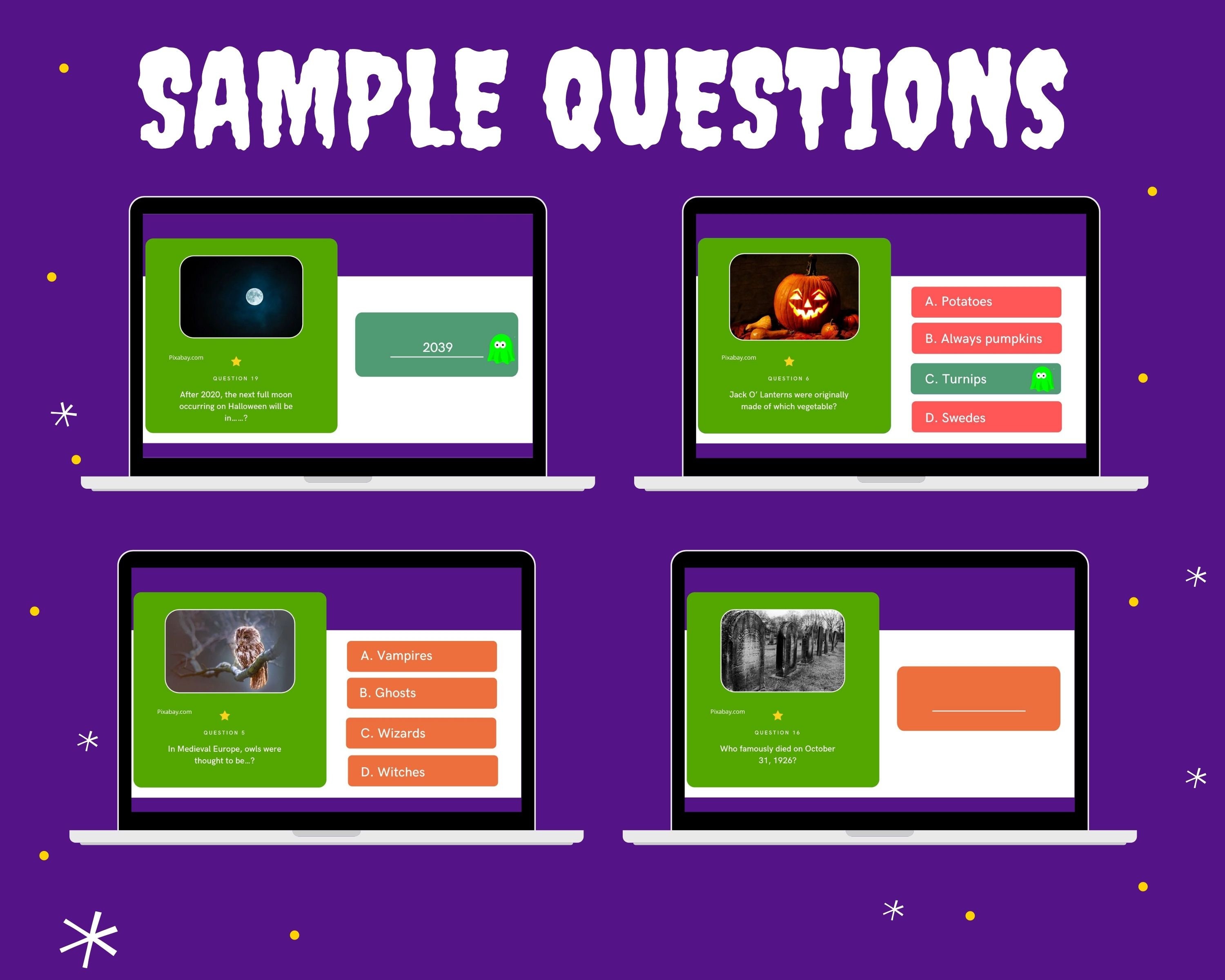 Halloween Trivia Spooktacular Quiz Icebreaker Family Fun - Etsy