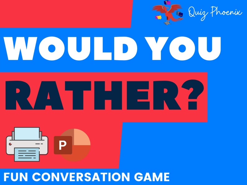 Would You Rather | Virtual Game | Conversation Starters Game | Youth ...