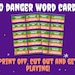 Halloween Danger Words | Printable Halloween Speaking Game | Kids ...