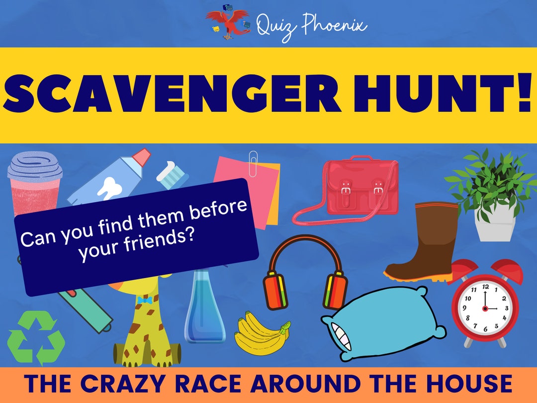 Virtual Scavenger Hunt | Family Fun | Screen Share | Powerpoint ...
