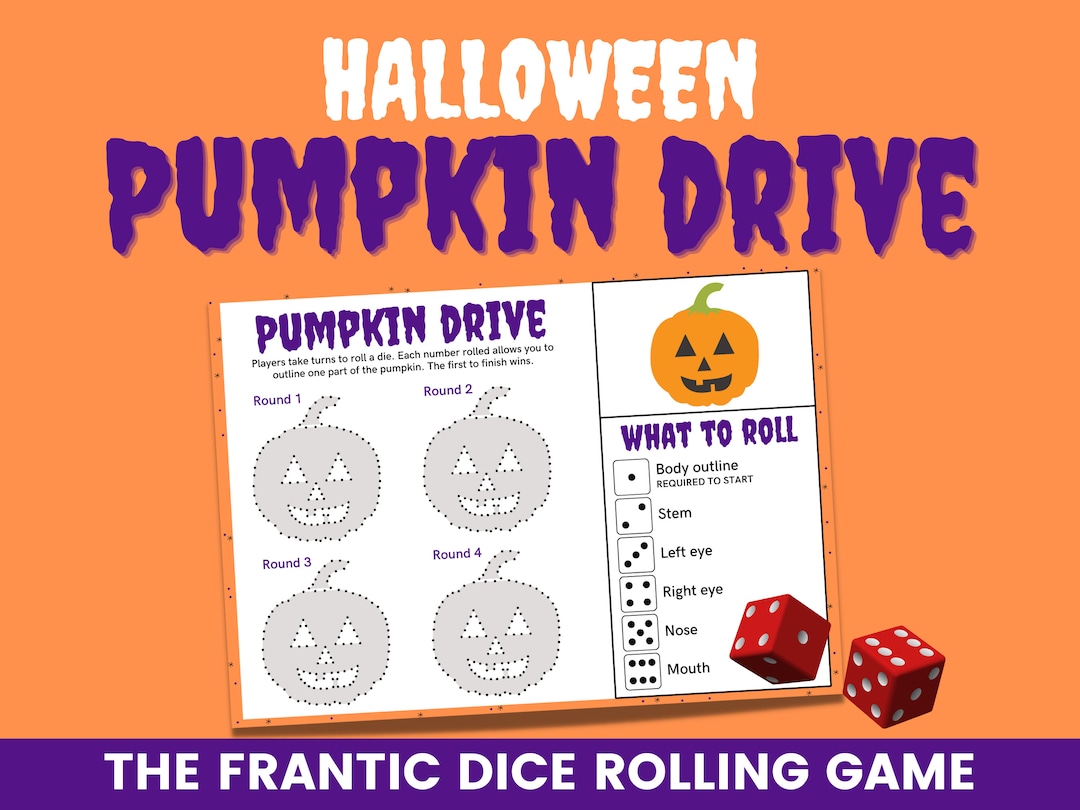 Pumpkin Drive | Roll a Pumpkin | Halloween Beetle Drive | Dice Rolling ...