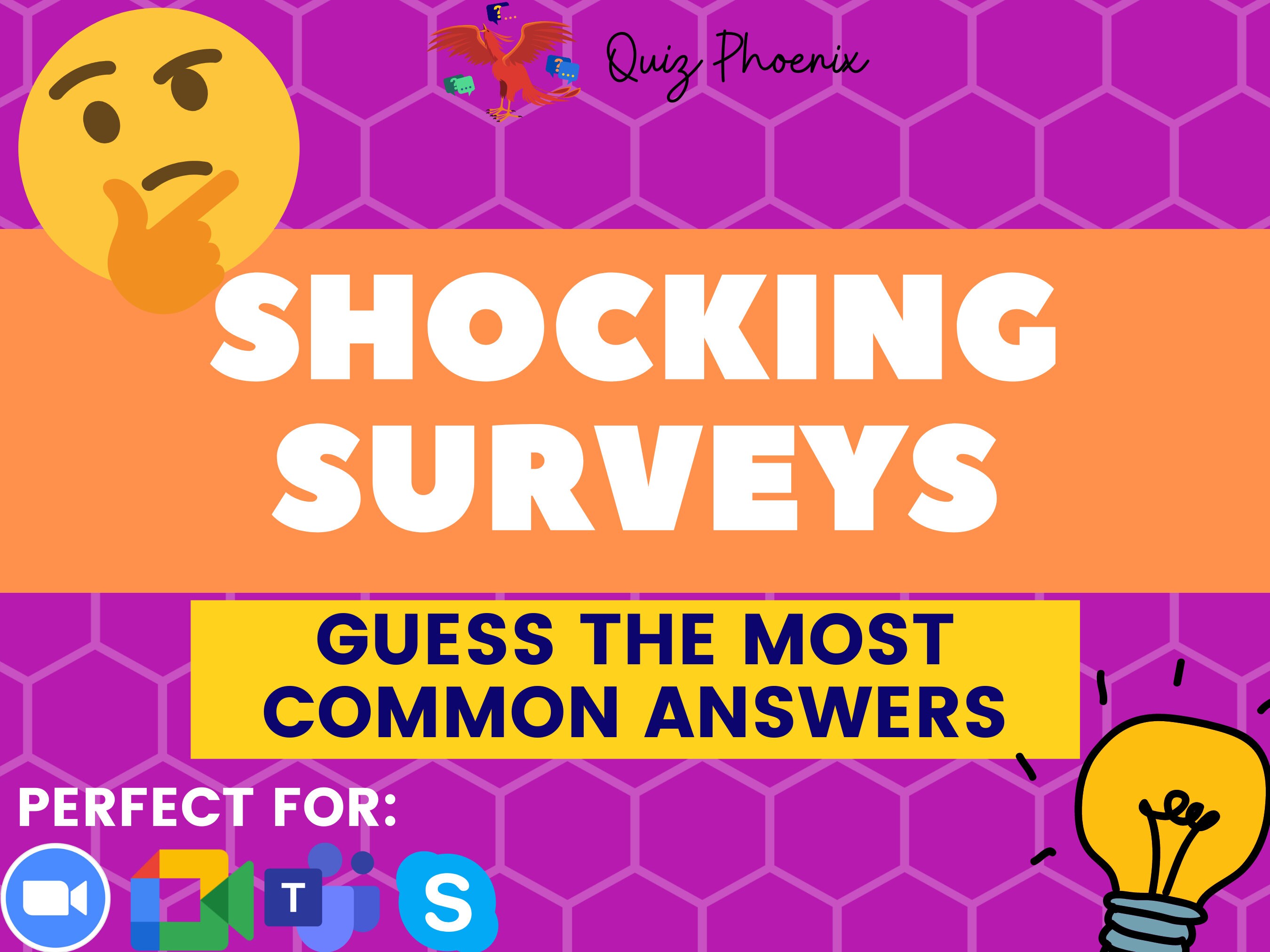 Shocking Surveys | Family Feud Style Survey Game | Family Game ...