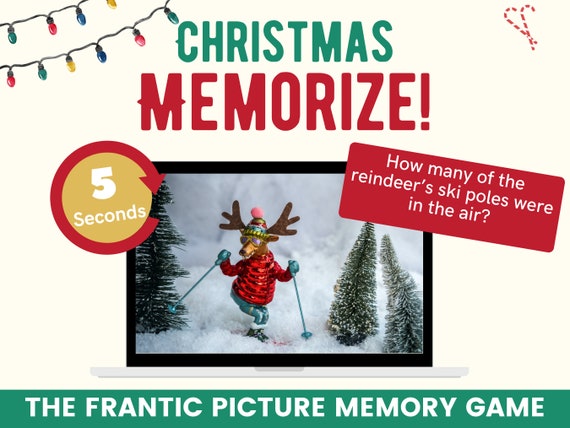 Christmas Memorize Game Picture Memory Game Christmas - Etsy