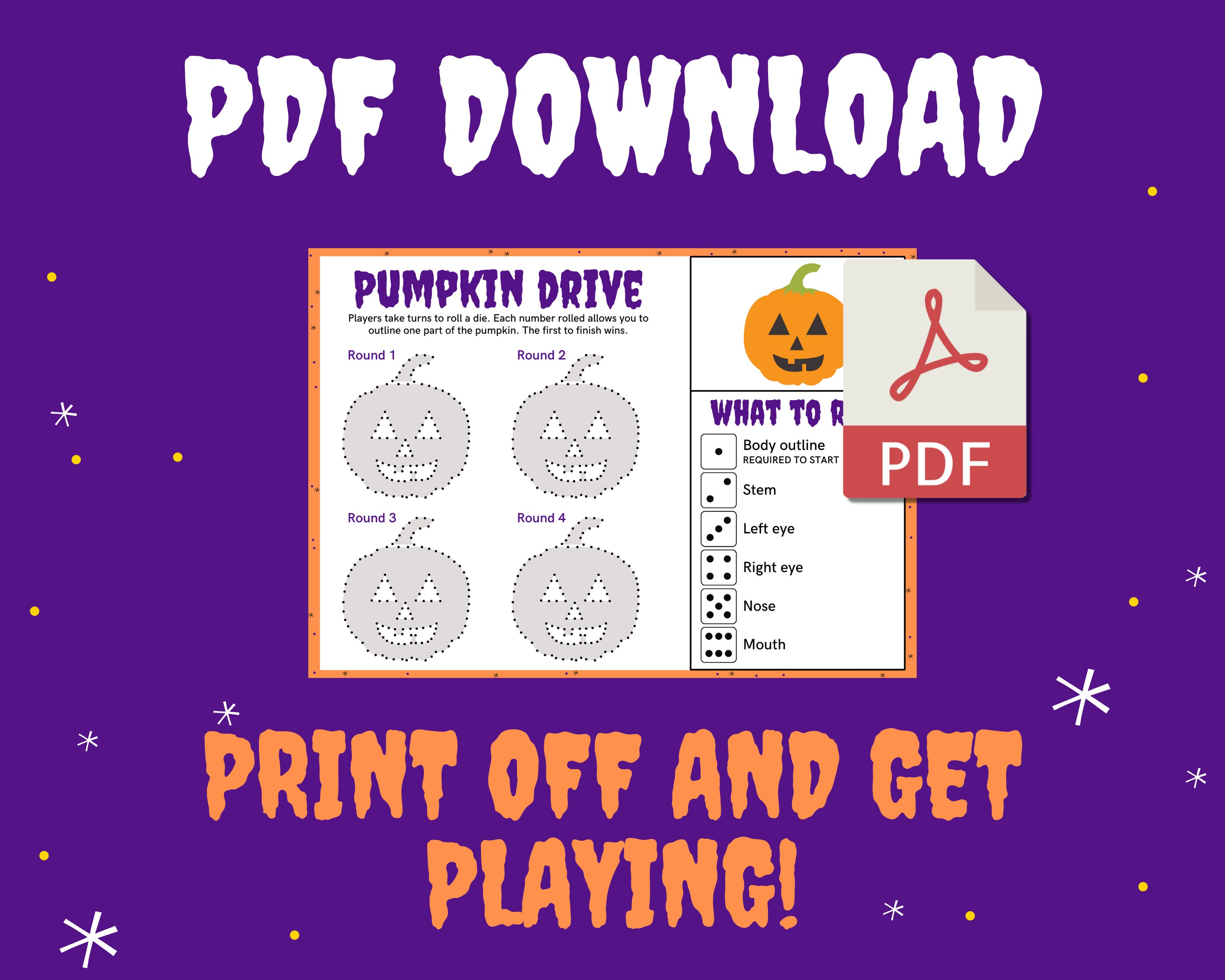 Pumpkin Drive | Roll a Pumpkin | Halloween Beetle Drive | Dice Rolling ...