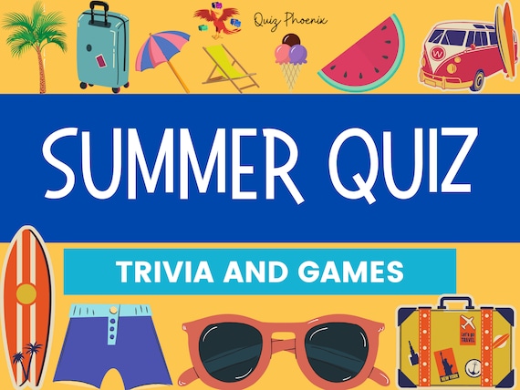 Summer Quiz and Games | Etsy