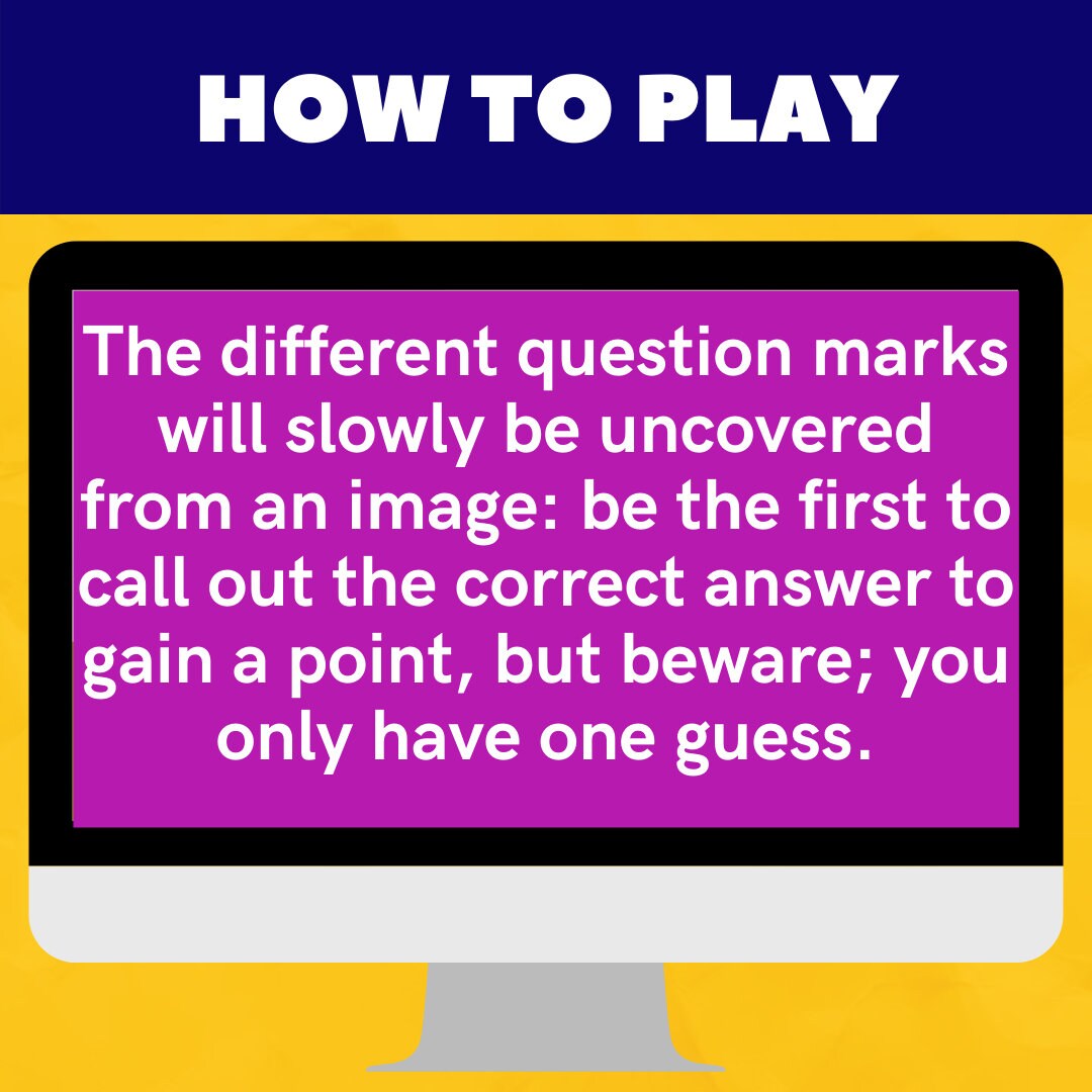 Uncover | Family Fun | Screen Share | Powerpoint Compatible | Games ...