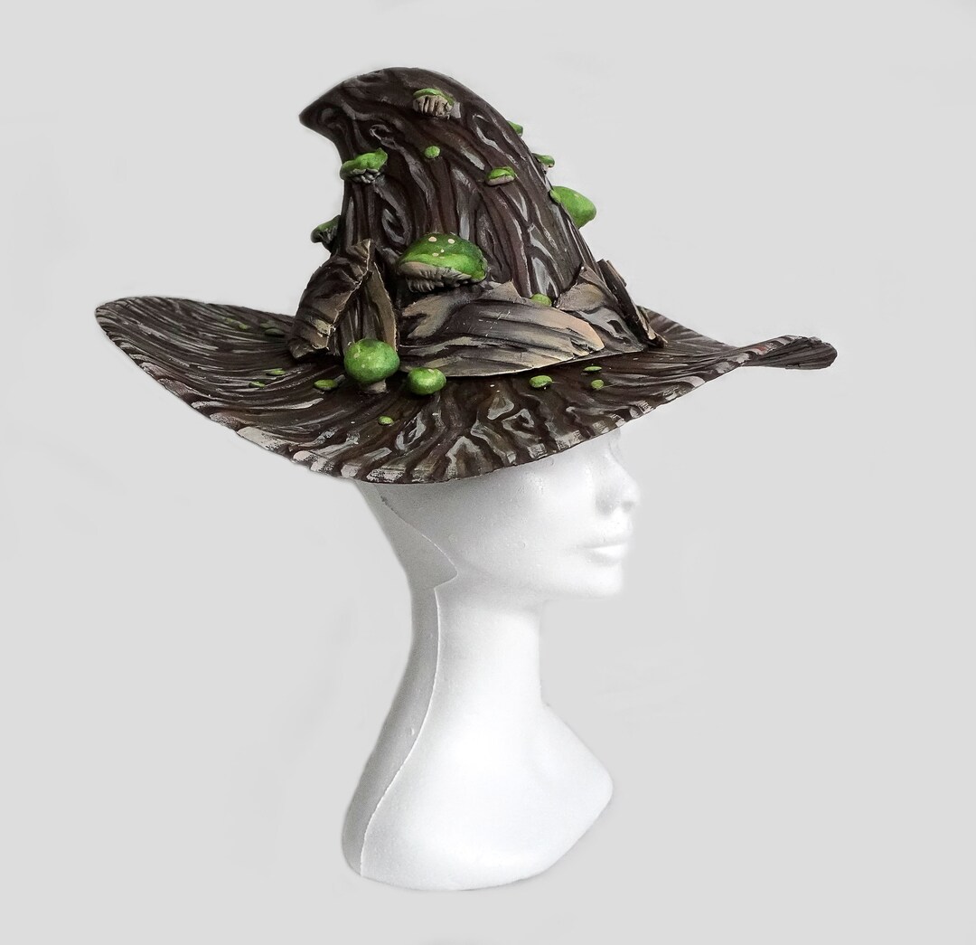 Accessory Wooden Effect Witch Hat in EVA Foam - Etsy