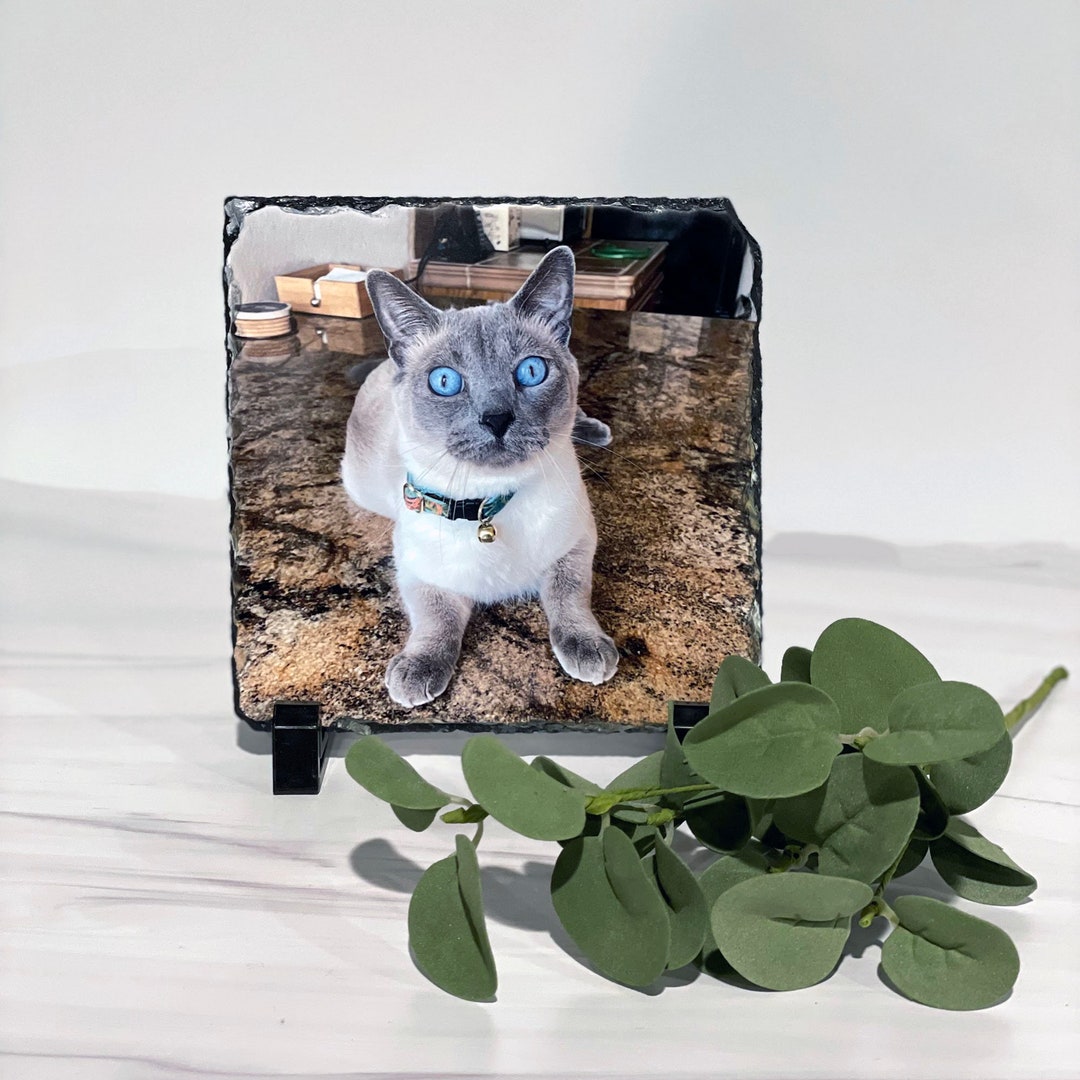 Personalized Photo Rock Slate, Fractured Edge Portrait - Etsy