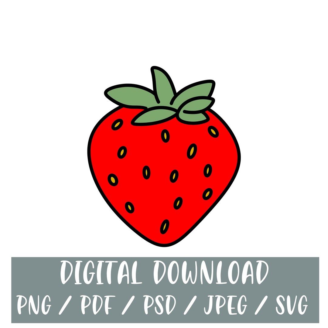 Cute Strawberry SVG File Vinyl Cutting Machine Design Strawberry File ...