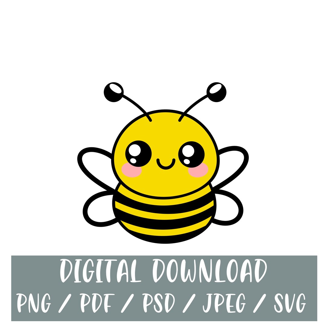 Cute Bumble Bee SVG File Vinyl Cutting Machine Design Bee File for ...