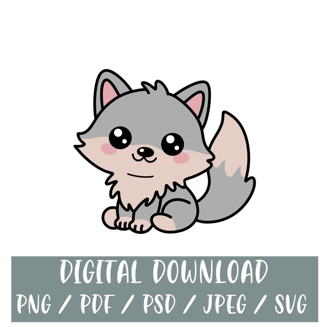 Cute Wolf SVG File Vinyl Cutting Machine Design Wolf File for Vinyl ...