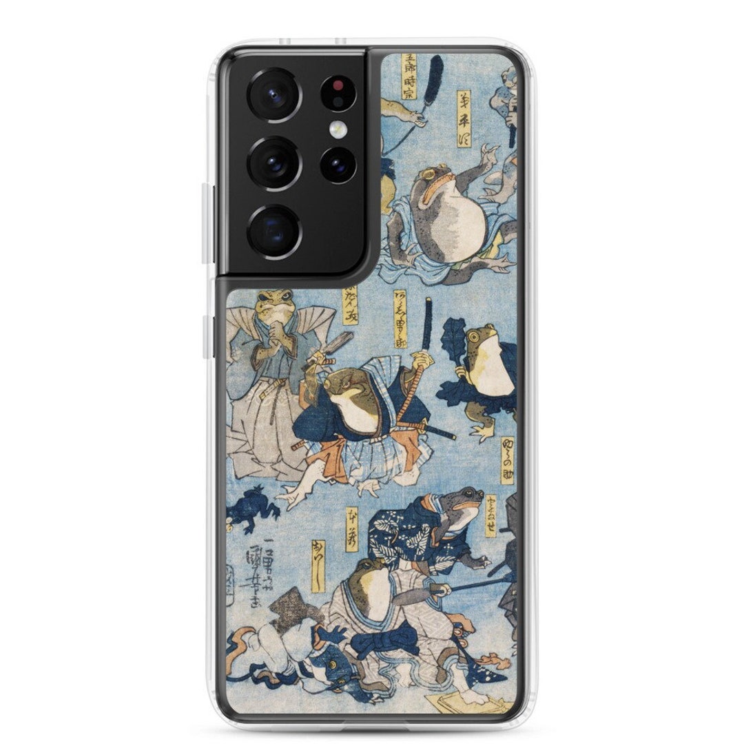 Samurai Frogs Samsung Case: Vintage Japanese Art by Kuniyoshi - Etsy