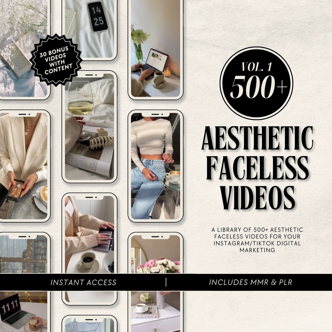 Faceless Reels Video Instagram Digital Marketing Done for You MRR PLR ...