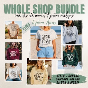 Whole Shop Mockup Bundle Entire Shop Bundle Mega Bundle Gildan 18000 ...