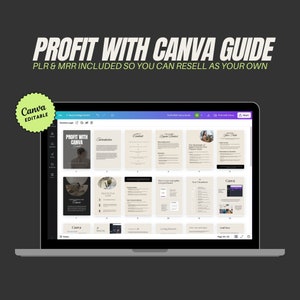 Canva Guide Ebook Crash Course Digital Product Ideas Bundle Faceless ...