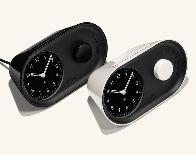Arc Alarm Clock – Analog Style With Gradual Wake-up Chime & Mid-century ...