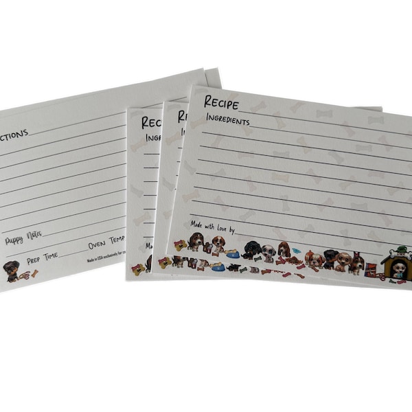 Cute Recipe Cards - Etsy
