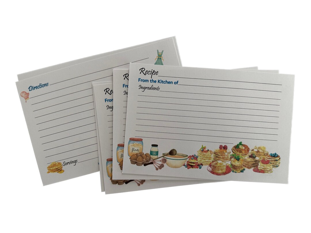 Addi's Pancakes 4x6 Recipe Card, Double-sided - Etsy