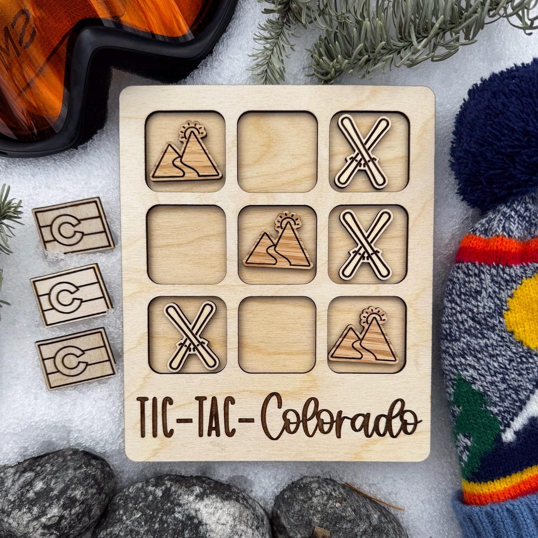 Colorado Tic Tac Toe SVG - Laser Cut File Glowforge - Digital Download ...