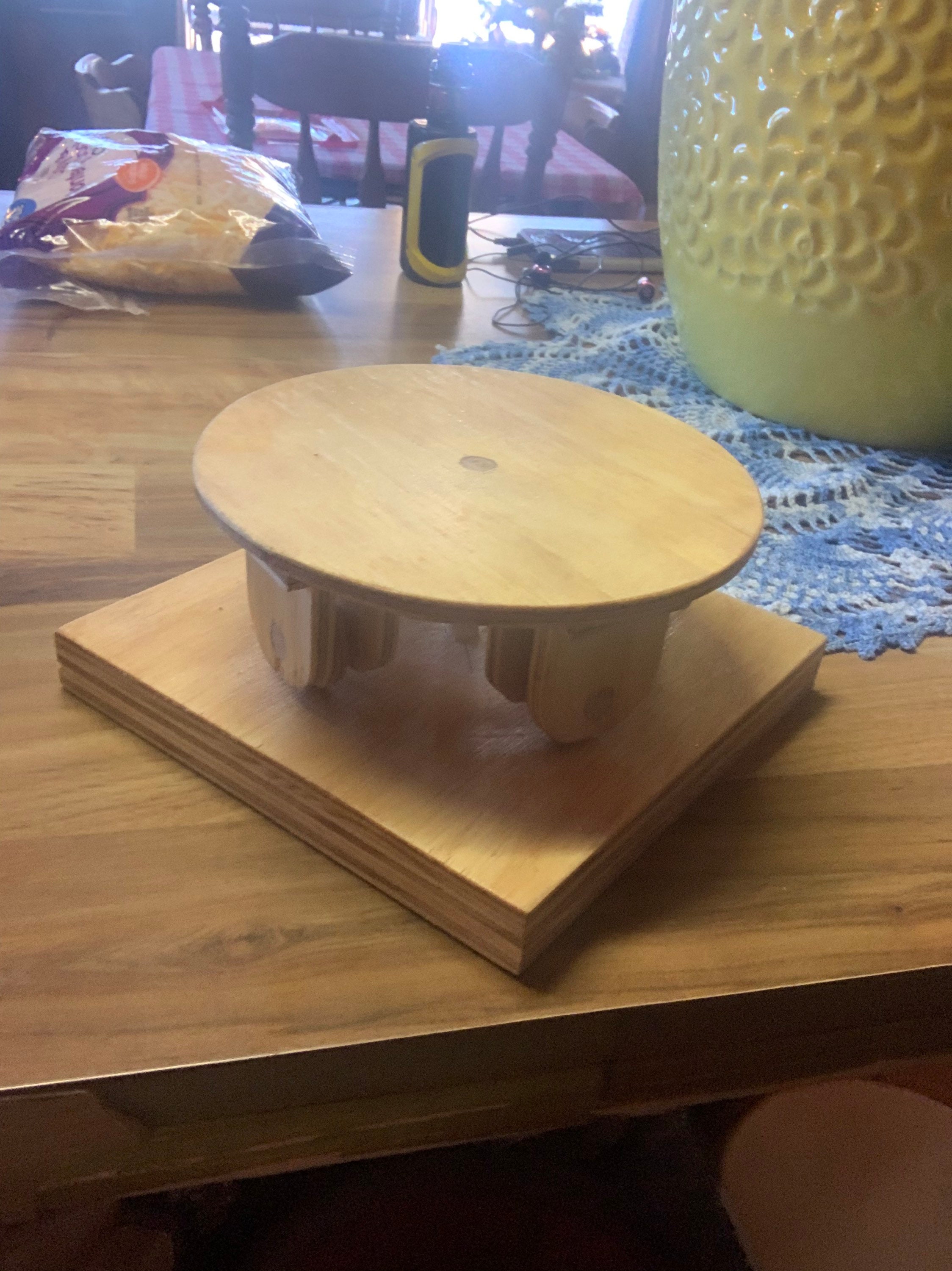 6” Wooden Crafting Turntable - Etsy