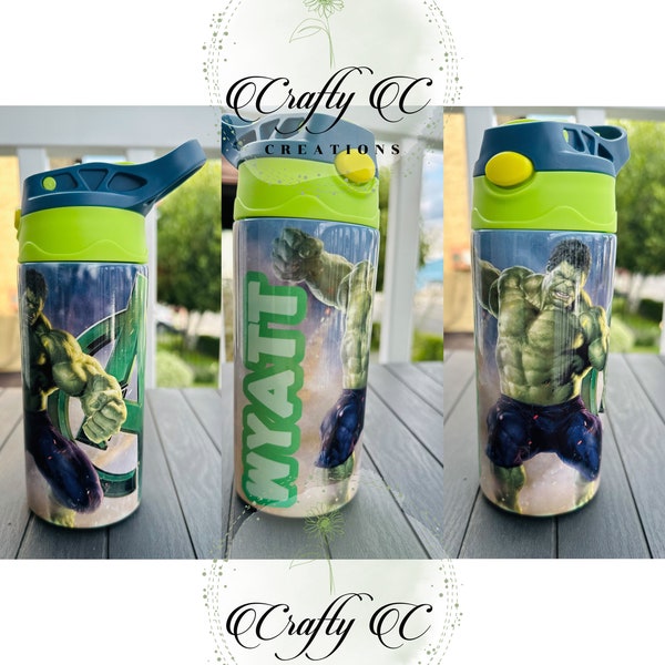 Personalized Hulk Water Bottle - Etsy