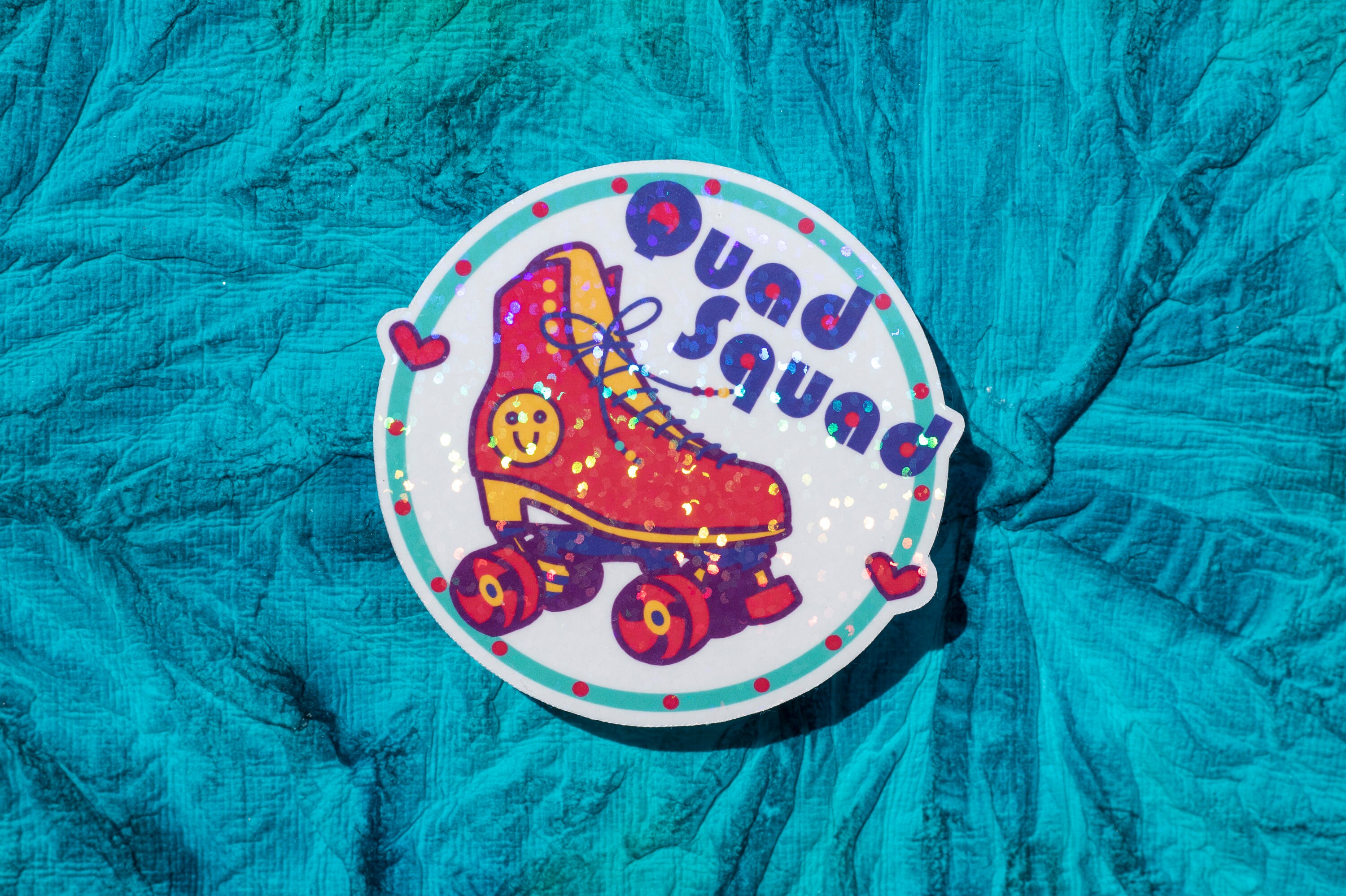 Quad Squad Holographic Sticker Roller Skate, Skate, Quad Skate, Cute ...