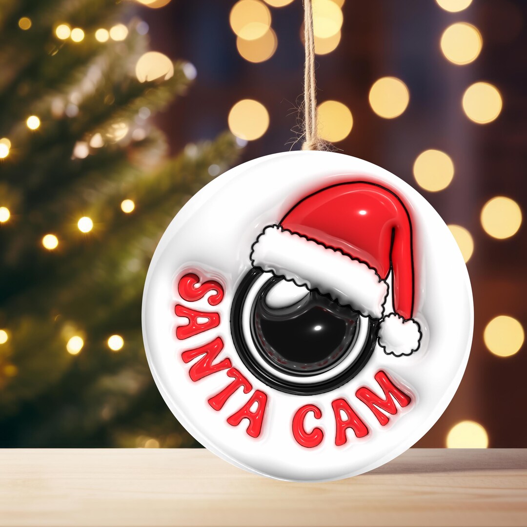 Santa Cam Christmas Ornament: Funny Surveillance Ornament for Kids - Etsy