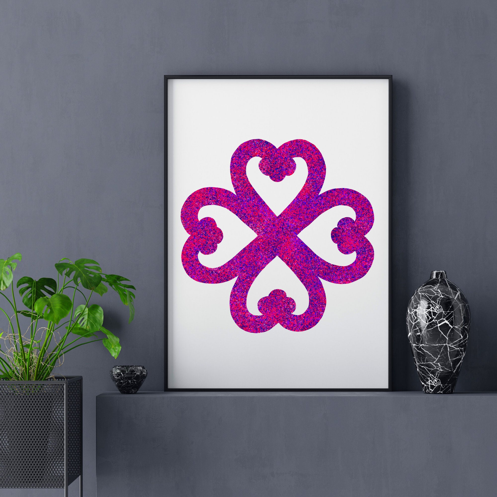 Nyame Dua- African/ Ghana Adinkra Symbol Spray-print/ Wall Art Print ...
