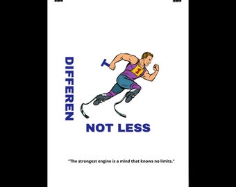 Different Not Less Poster - Etsy
