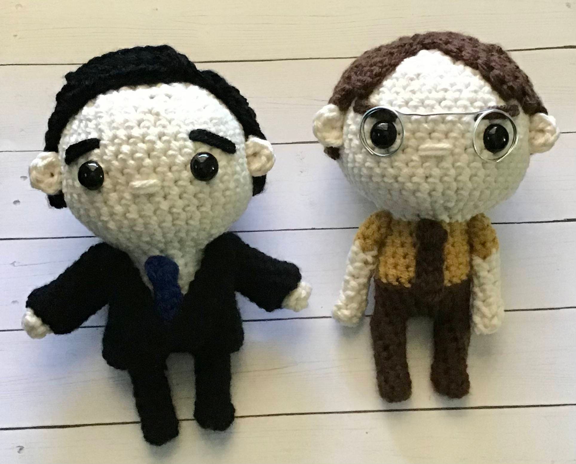 The Office Crochet Dolls Amigurumi Michael Scott, Dwight Schrute, Jim ...