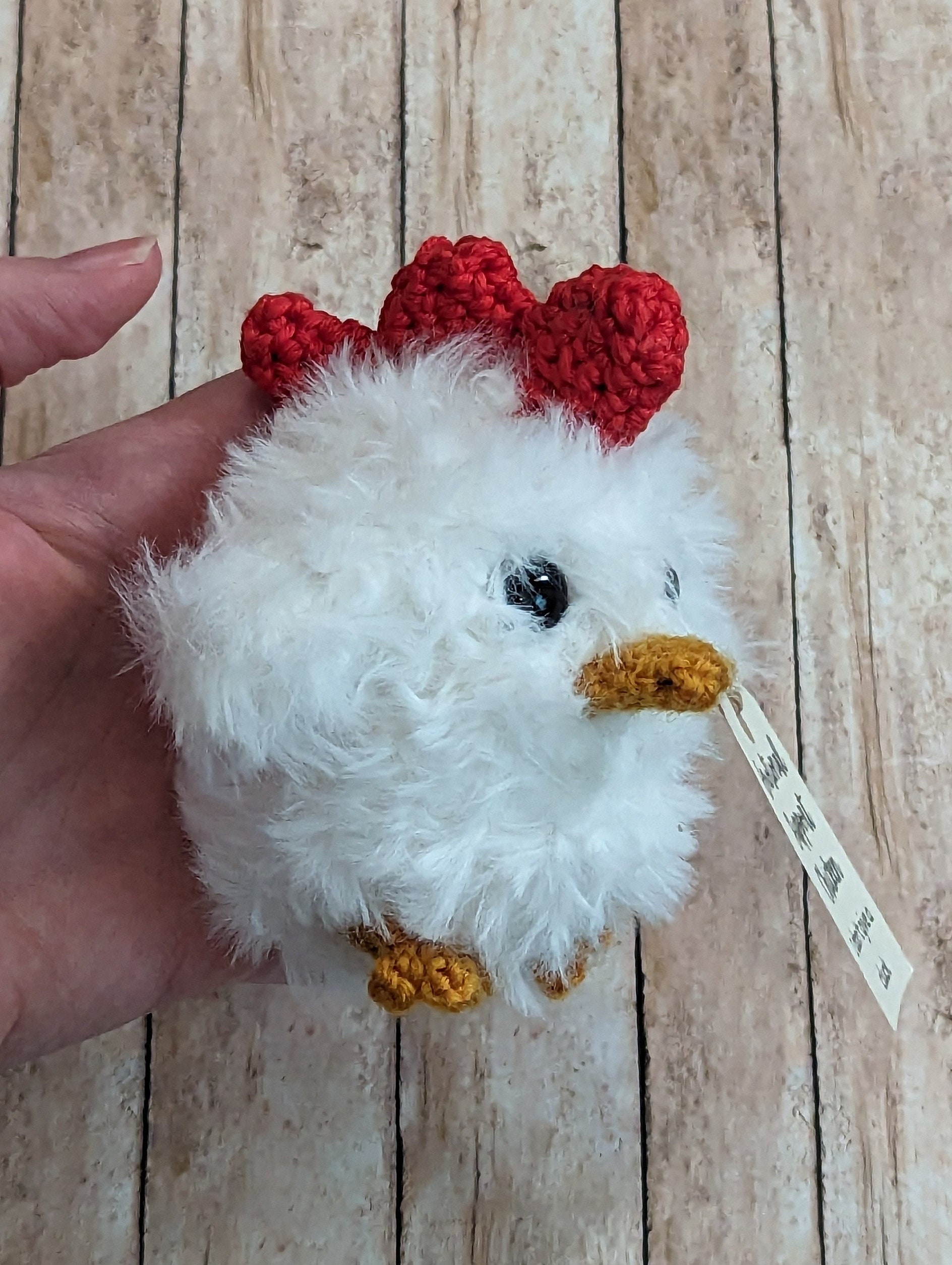 Emotional Support Chicken - Crochet Chicken Chick - Desk Buddy ...