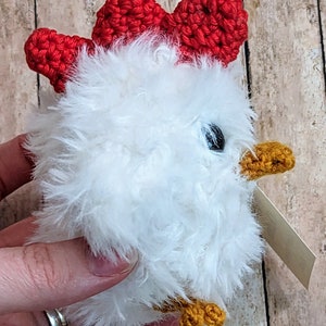 Emotional Support Chicken - Crochet Chicken Chick - Desk Buddy ...