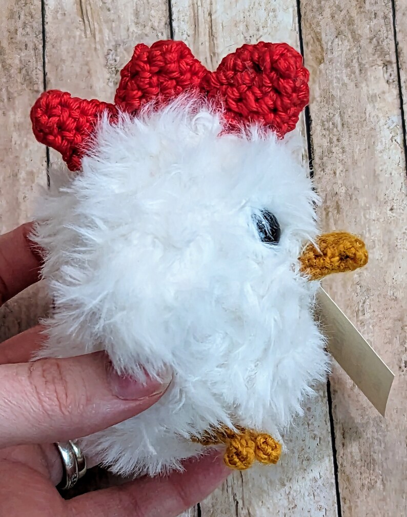 Emotional Support Chicken - Crochet Chicken Chick - Desk Buddy ...