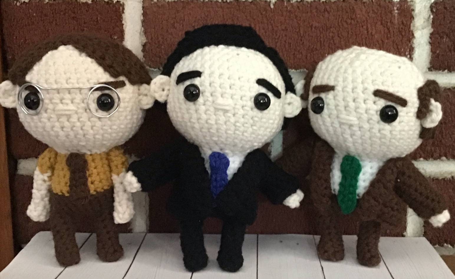 The Office Crochet Dolls Amigurumi Michael Scott, Dwight Schrute, Jim ...