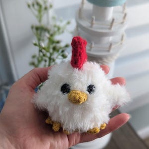 Emotional Support Chicken - Crochet Chicken Chick - Desk Buddy ...