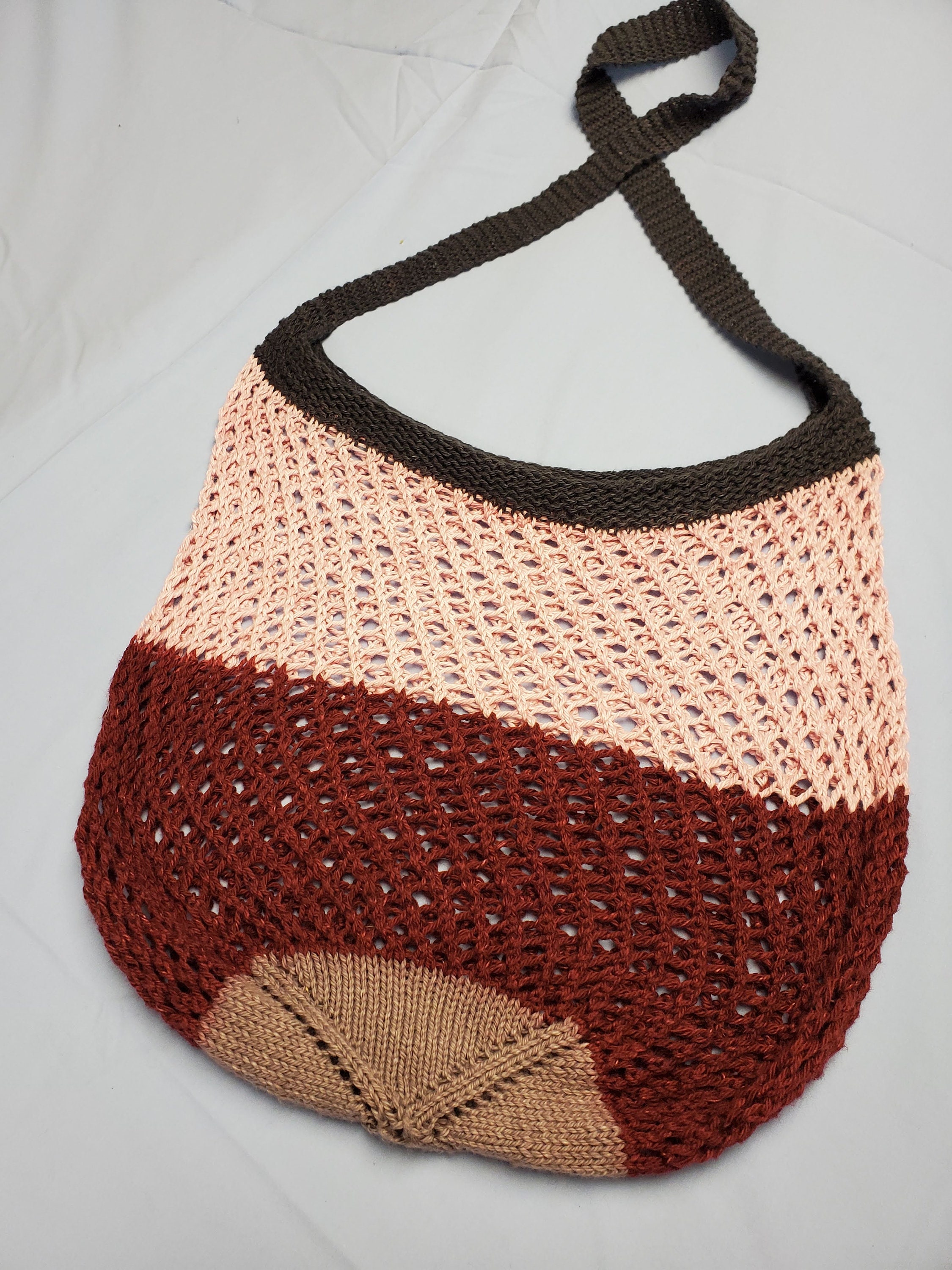 Knitted string market or gym bag | Etsy