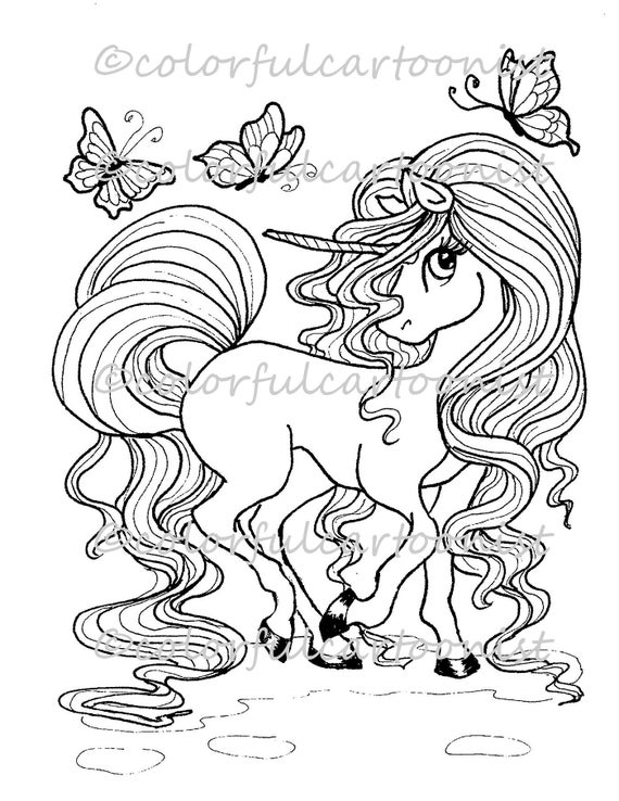 Unicorn Fairy Coloring Pages
