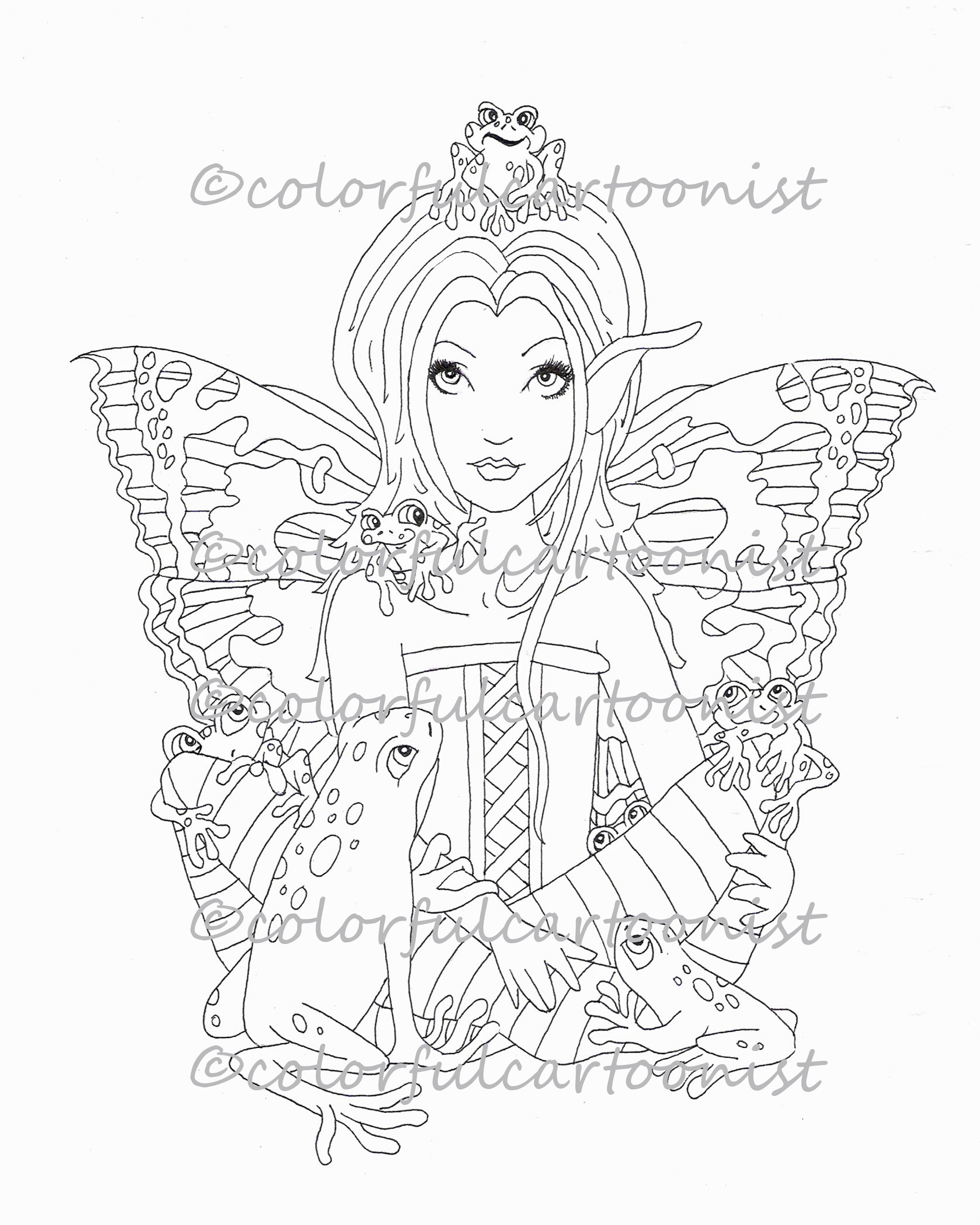 Fairy Pictures To Color And Print