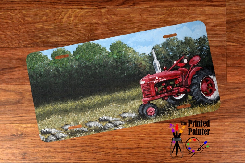 Farm Tractor Front License Plate - Custom License Plate - Personalized ...