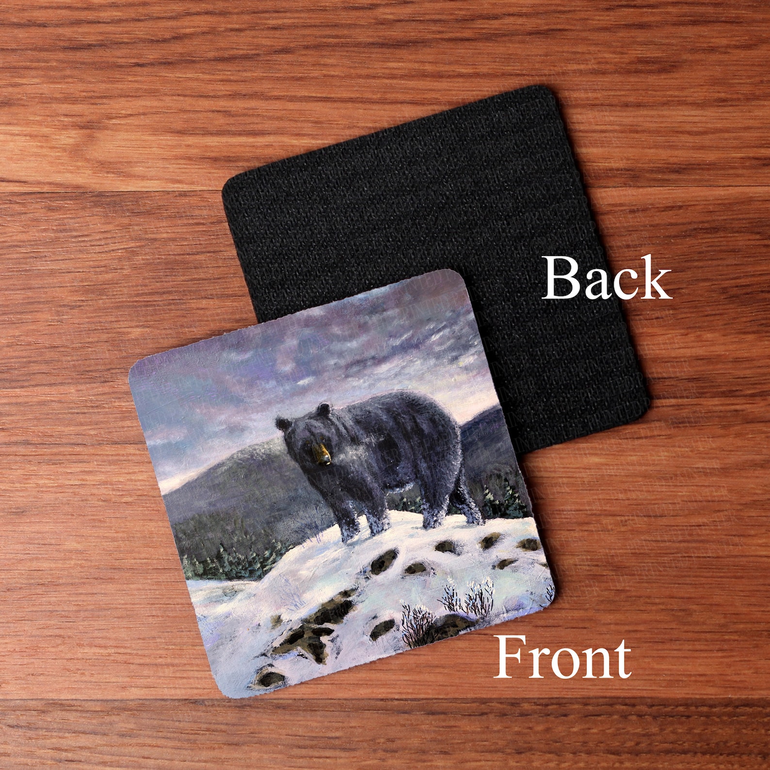 Bear Coasters / Bear Drink Coaster / Wildlife Coasters / Fun Gift for ...