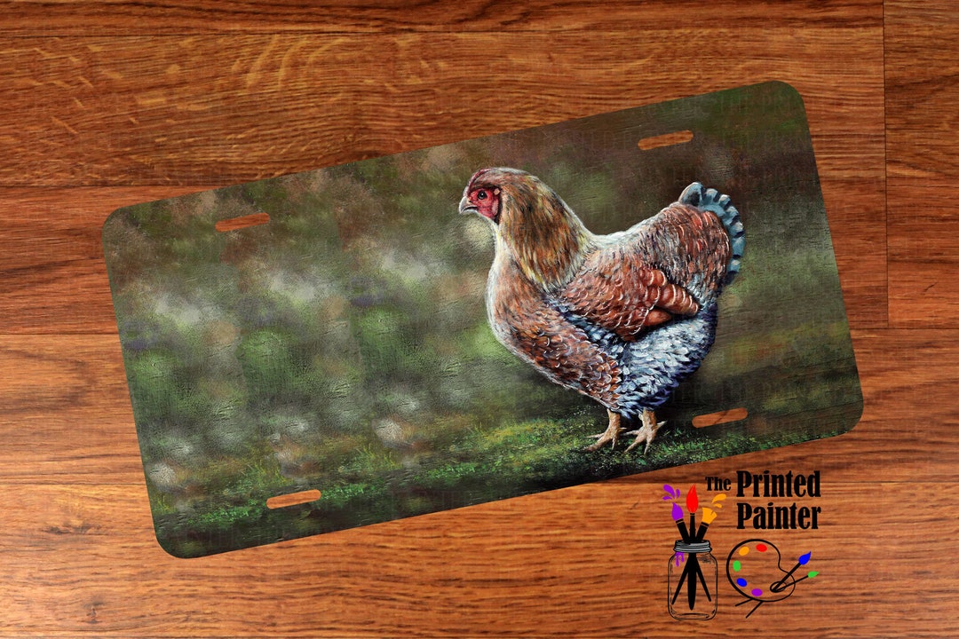 Chicken Front License Plate - Custom License Plate - Personalized ...