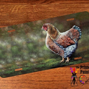 Chicken Front License Plate - Custom License Plate - Personalized ...