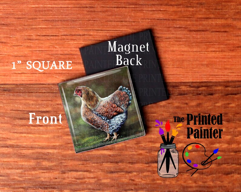 Chicken and Rooster Magnets / Fridge and Memo Board Magnets / - Etsy