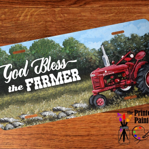 Farmer License Plate - Etsy