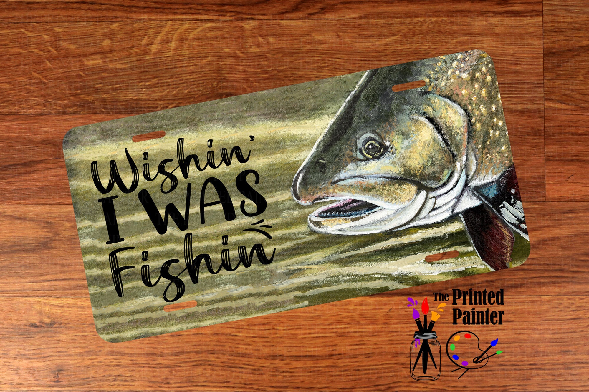 Fish Front License Plate - Custom License Plate - Fishing Vanity Car ...