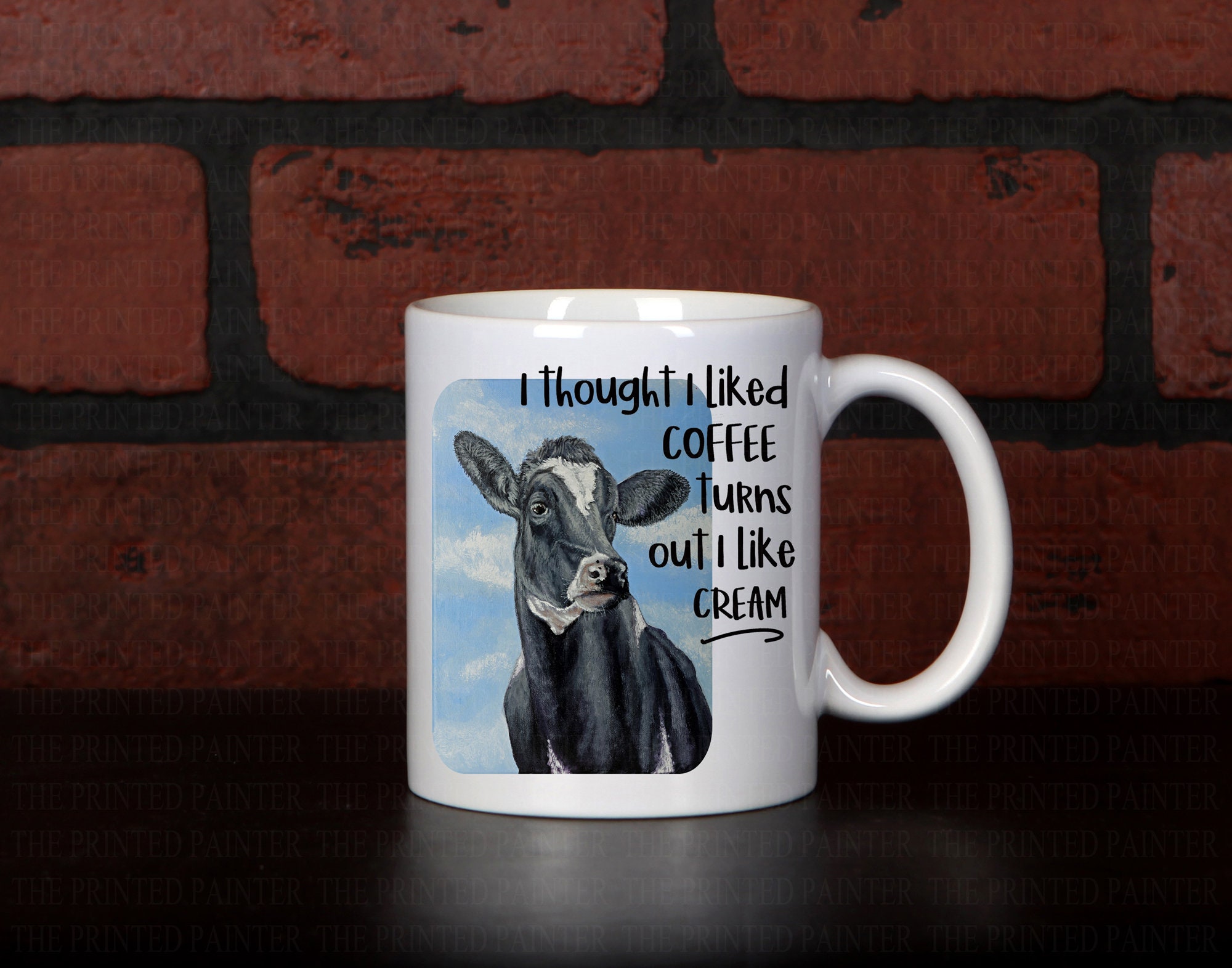 Cow Coffee Mug / Crazy Cow Lady Coffee Cup / I Thought I Liked Coffee ...