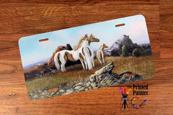 Horses Front License Plate Custom License Plate Horses and | Etsy
