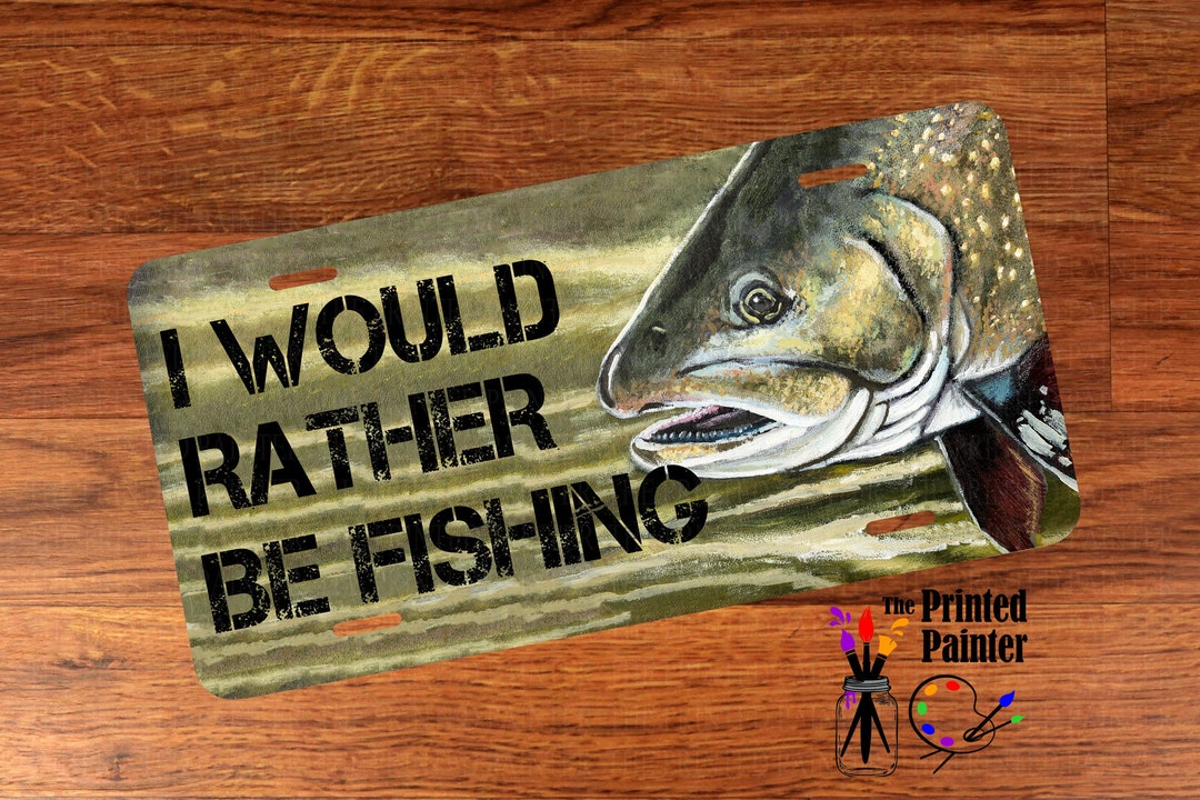 Fish Front License Plate - Custom License Plate - Fishing Vanity Car ...