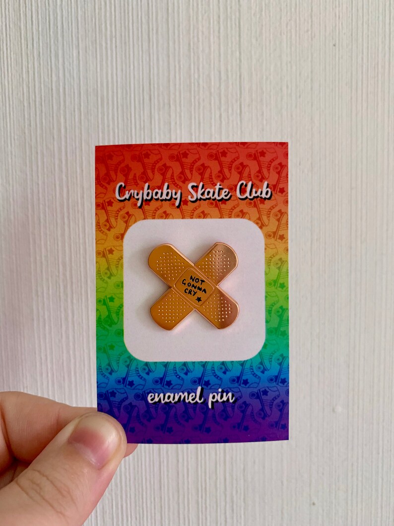 Not Gonna Cry Plaster Band-aid Soft Enamel Pin - Etsy